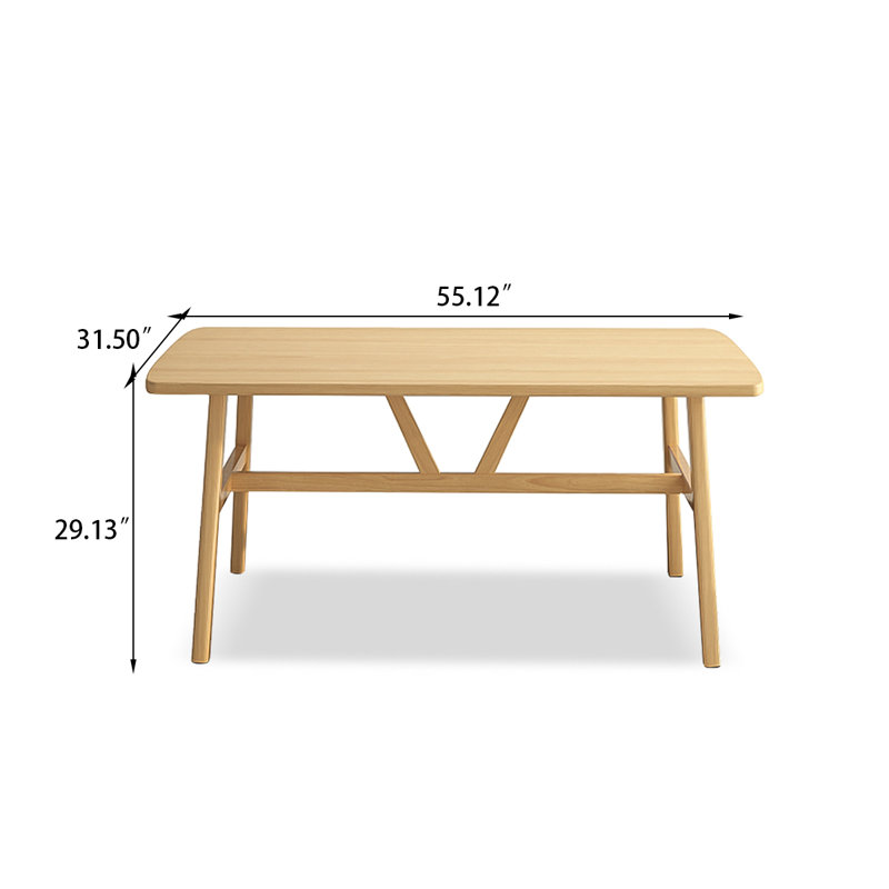 Corrigan Studio® 4 - Person Burlywood Manufactured Wood Rectangular Dining Table Set | Wayfair
